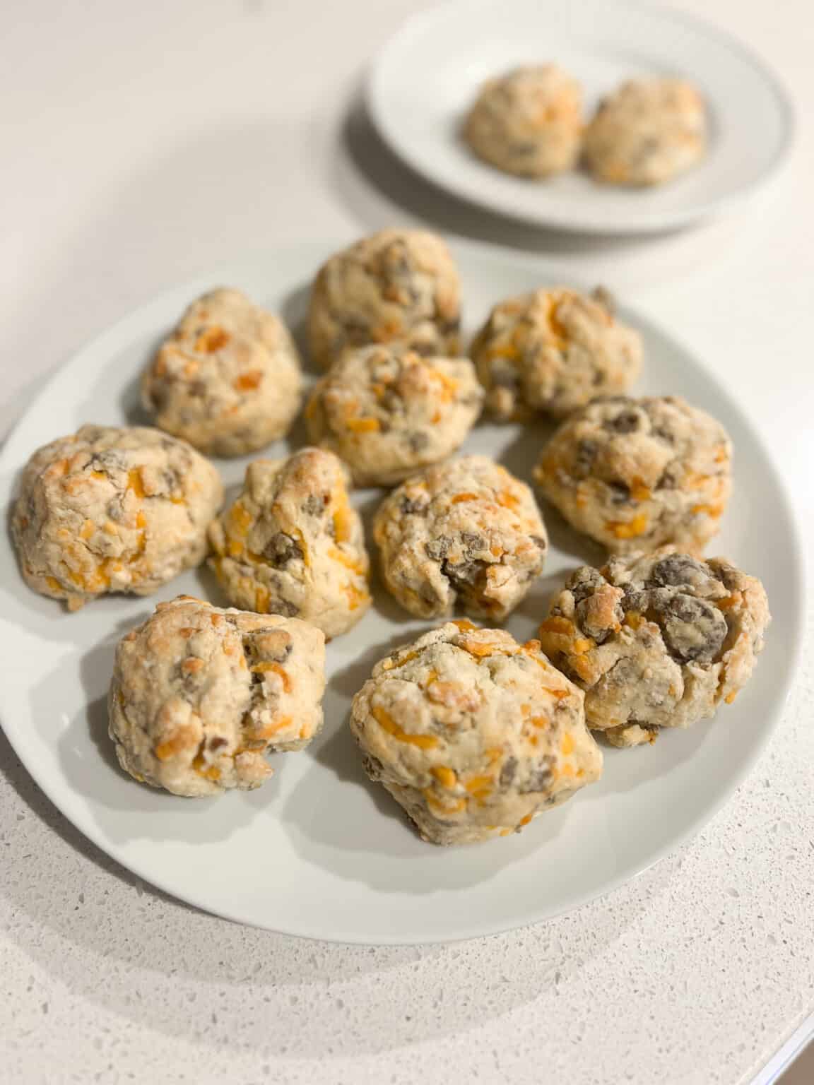 Sausage Cheese Biscuits - Stilettos & Diapers